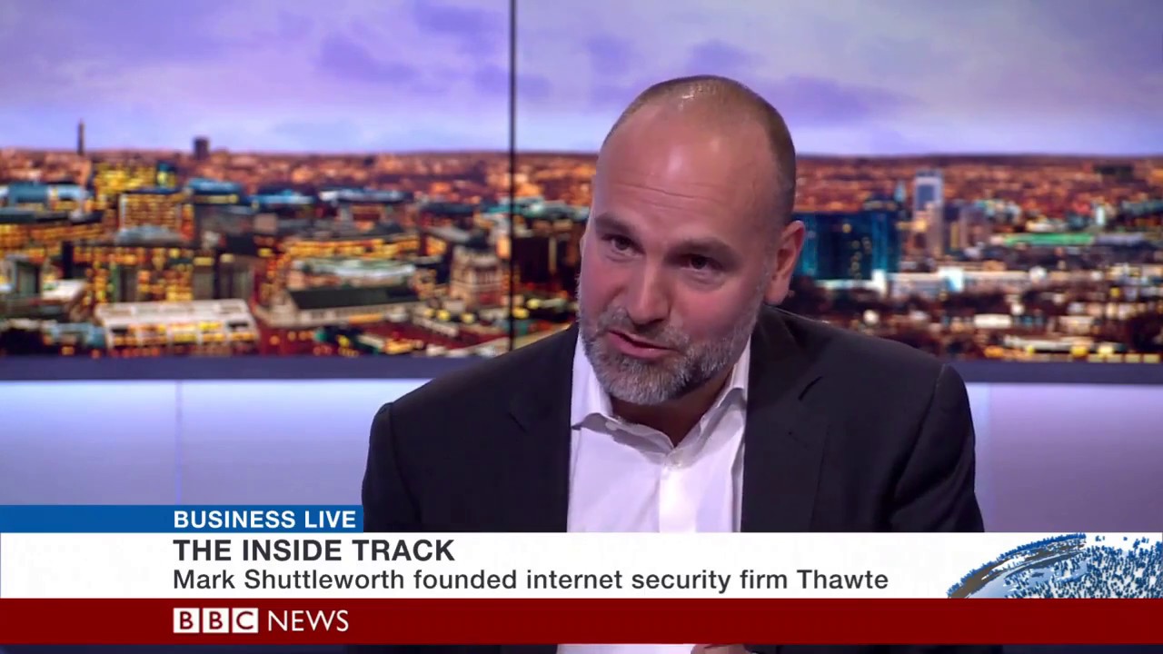 Mark Shuttleworth on BBC - About Ubuntu and Space Station - YouTube