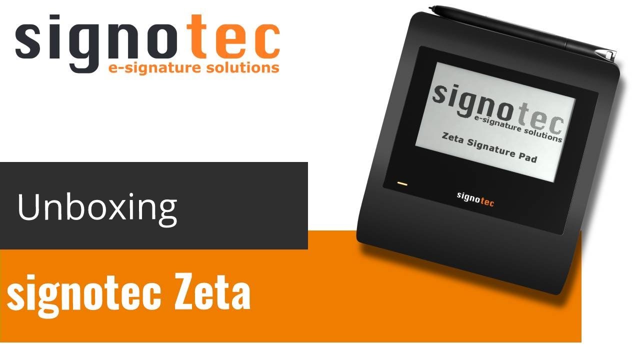 signotec Zeta - Signature Pad - YouTube