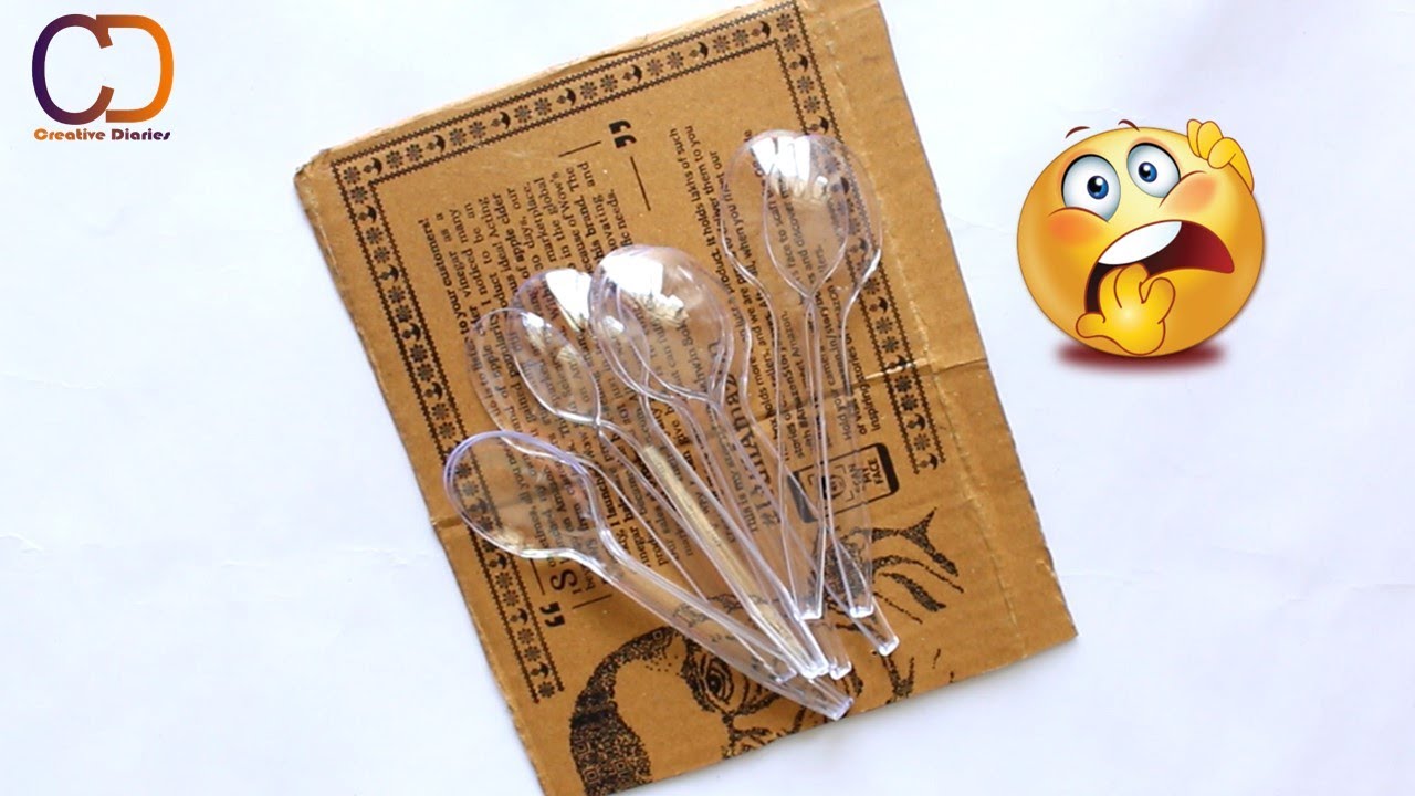 10 DIY PLASTIC SPOON HACKS FOR HOME DECORATION III Creative Diaries ...