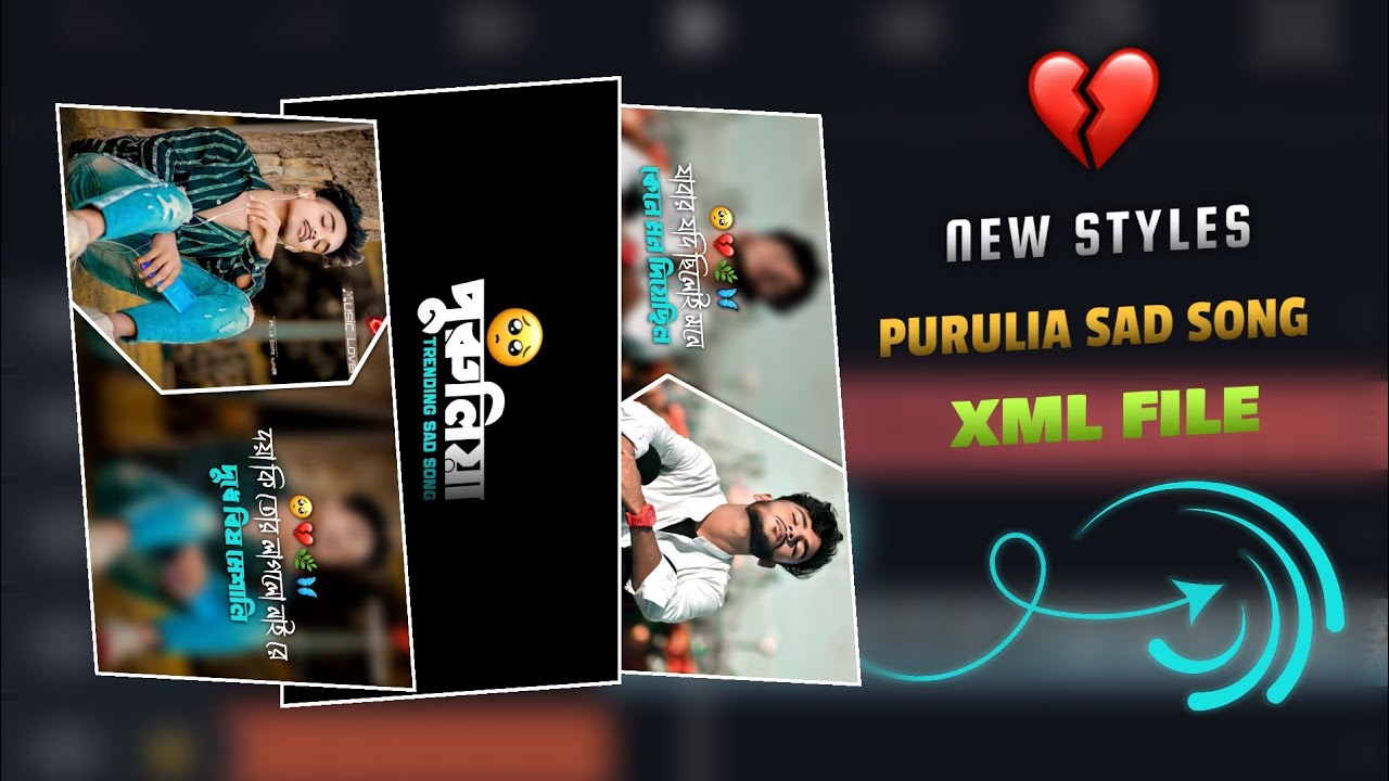 New Style Sad Video Editing | Purulia Sad Song Status Video Editing ...