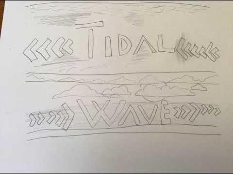 Tidal Wave as a drawing - YouTube