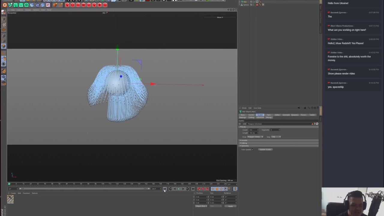 C4D Redshift SSS/Hair: LIVE TUTORIAL - YouTube