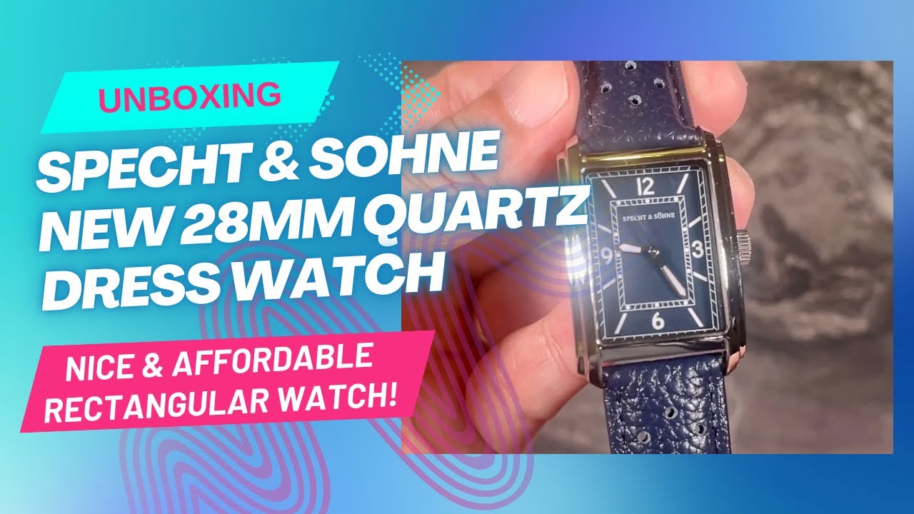 Unboxing Specht & Sohne Rectangular 28mm Quartz - YouTube