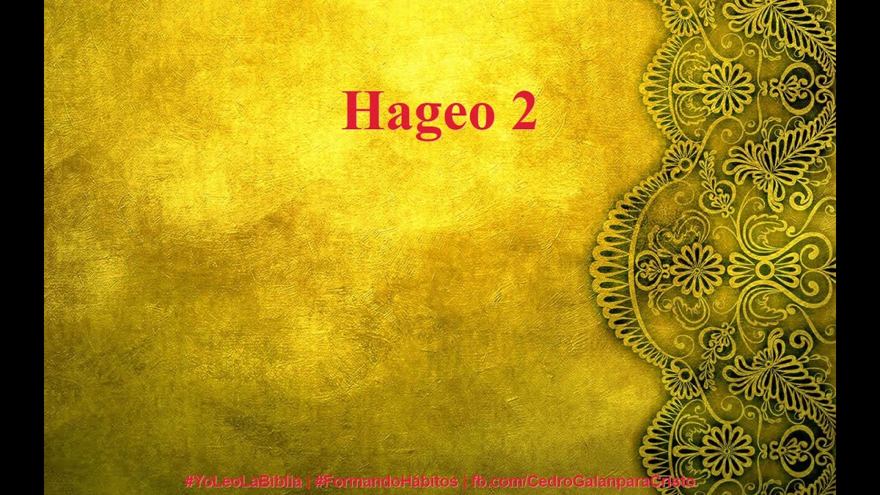 Hageo 2 – Es hora de edificar la casa de Dios - YouTube