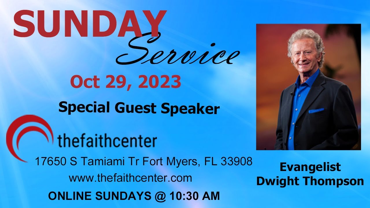 Sunday Oct 29, 2023Live@ The Faith Center, Today's Message: Special ...