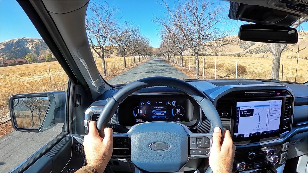 2021 Ford F-150 Powerboost Hybrid POV Test Drive (3D Audio)(ASMR) - YouTube