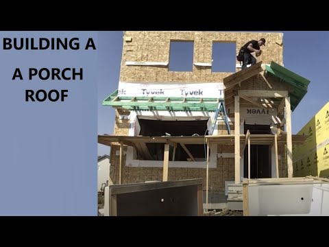 How to build a porch roof - YouTube