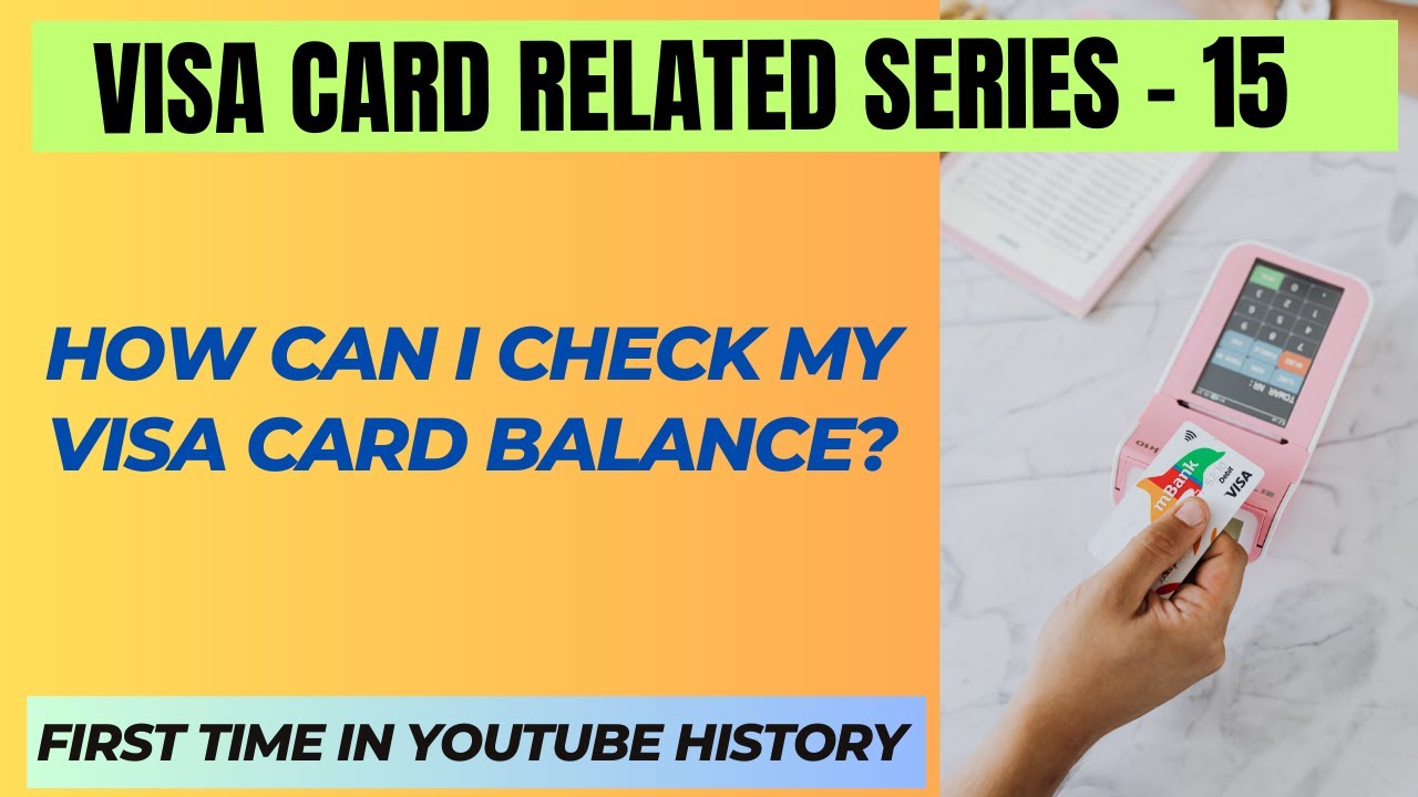 How can I check my Visa card balance? - YouTube