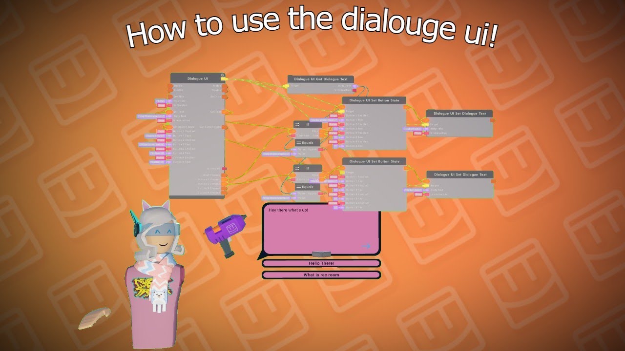 How to use the dialogue ui (Rec Room intermediate CV2) - YouTube