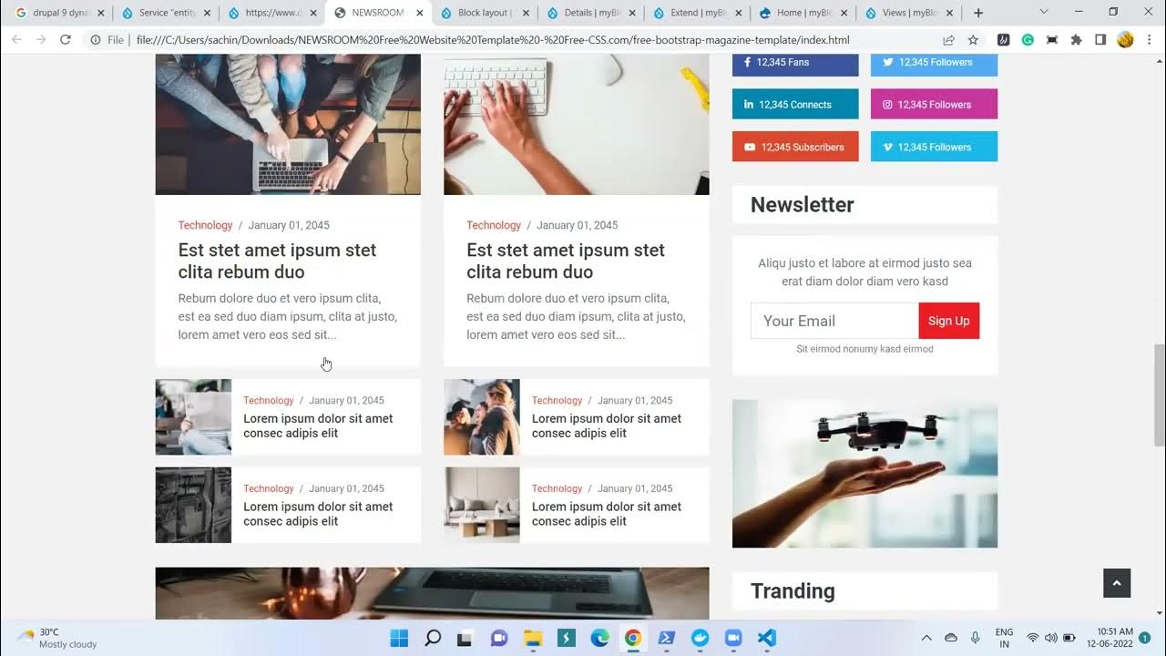 Creating a dynamic tag clouds view for a blog website - YouTube
