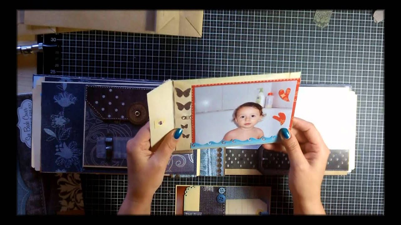 Album " Il mio primo Anno" (Denim DCWV)- Scrapbooking Tutorial ...