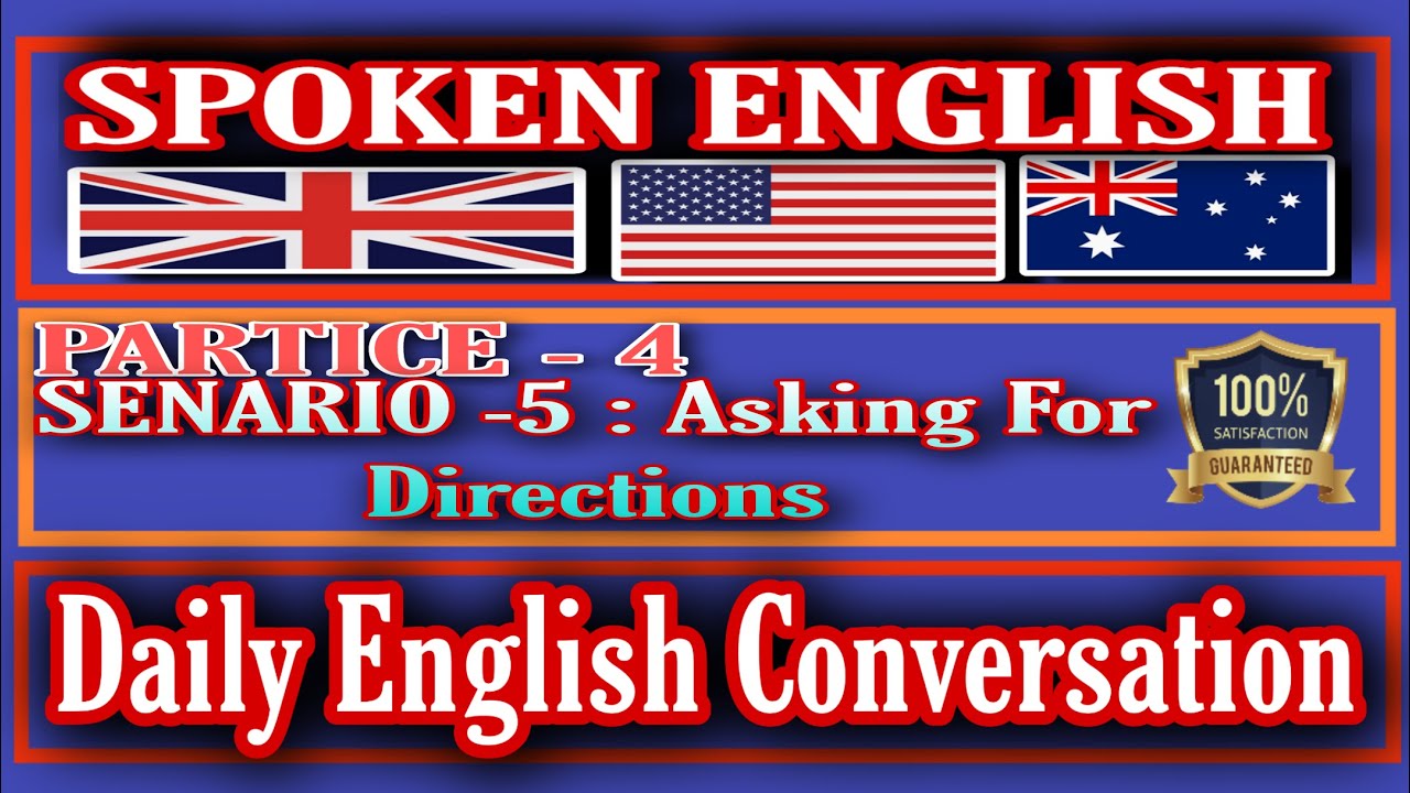 ASKING FOR DIRECTIONS | Spoken English | Daily English Conversation ...