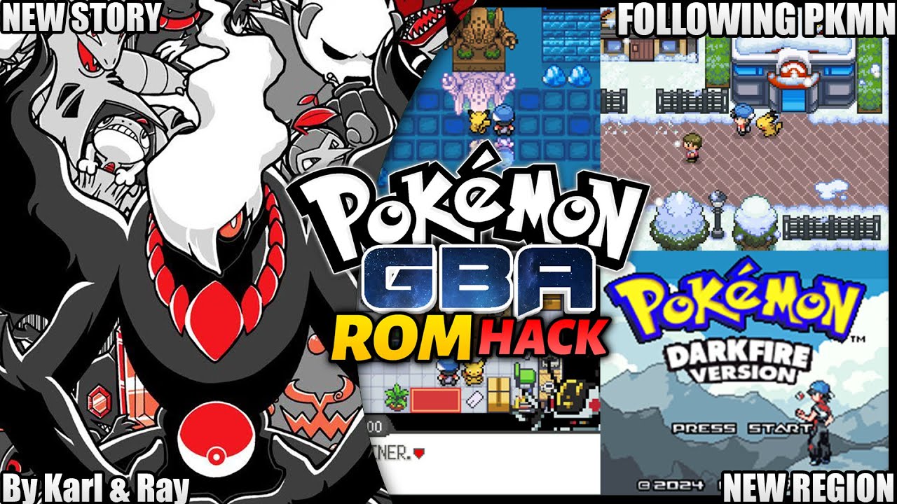UPDATED Pokemon GBA ROM Hack with Following Pokemon, New Region, New ...