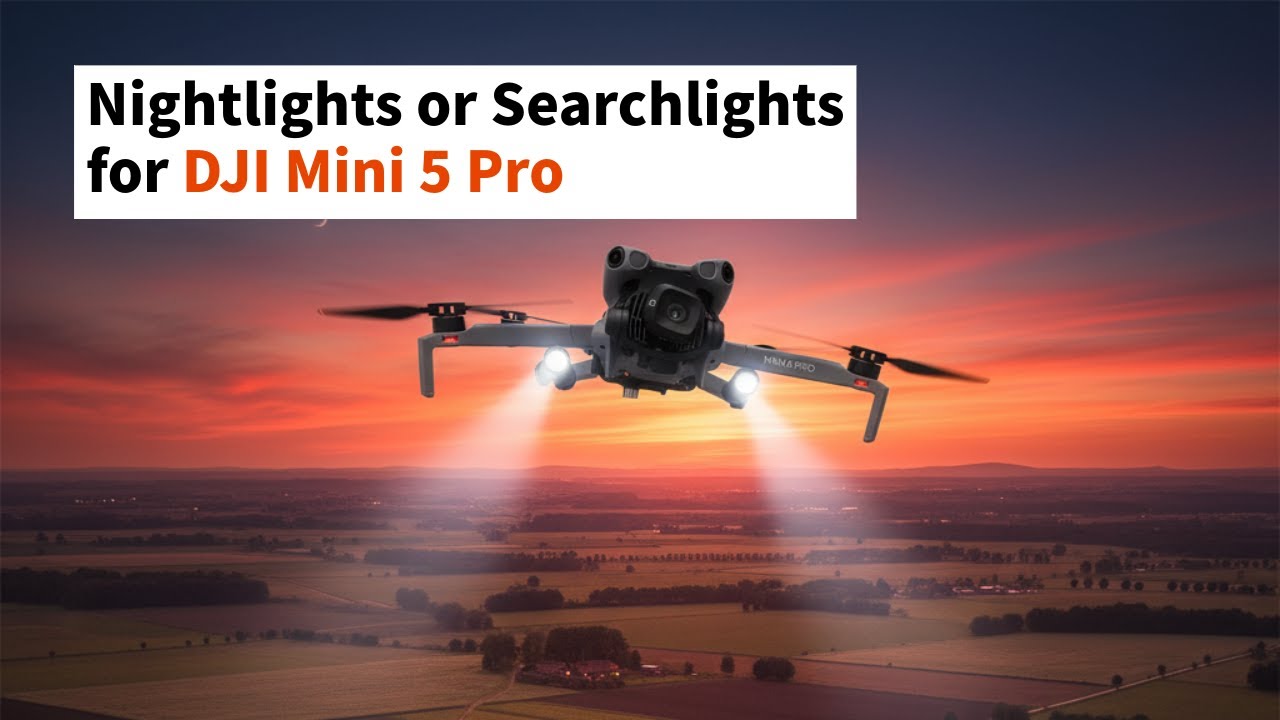 Night Lights for DJI Mini 5 Pro | Searchlights - YouTube