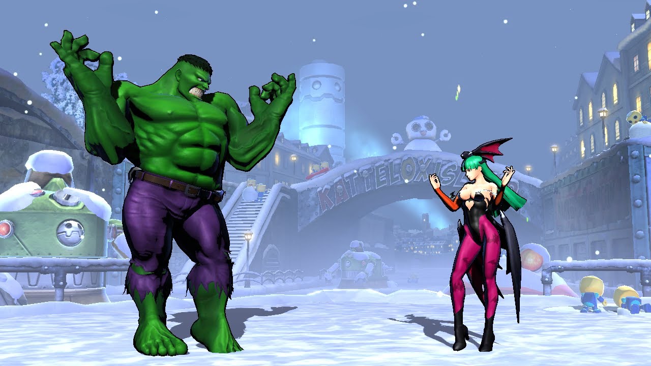UMVC3: Hulk as Morrigan - YouTube