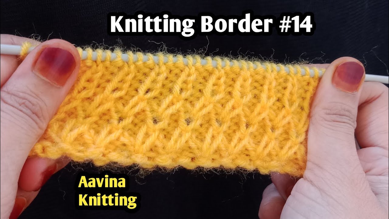 Knitting Border #14 | Knitting Border Design |New Cross Edging Design ...