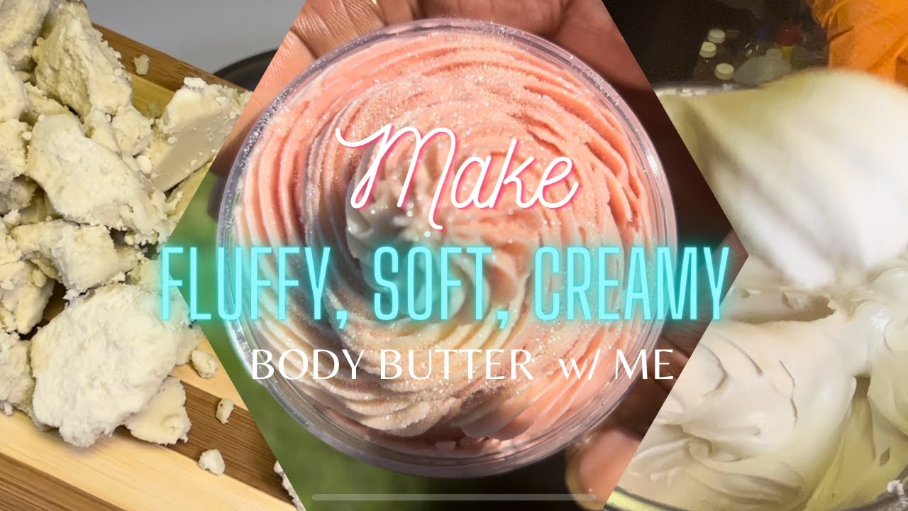 DIY MANGO/SHEA BODY BUTTER | MAKING THE SOFTEST BODY BUTTER - YouTube
