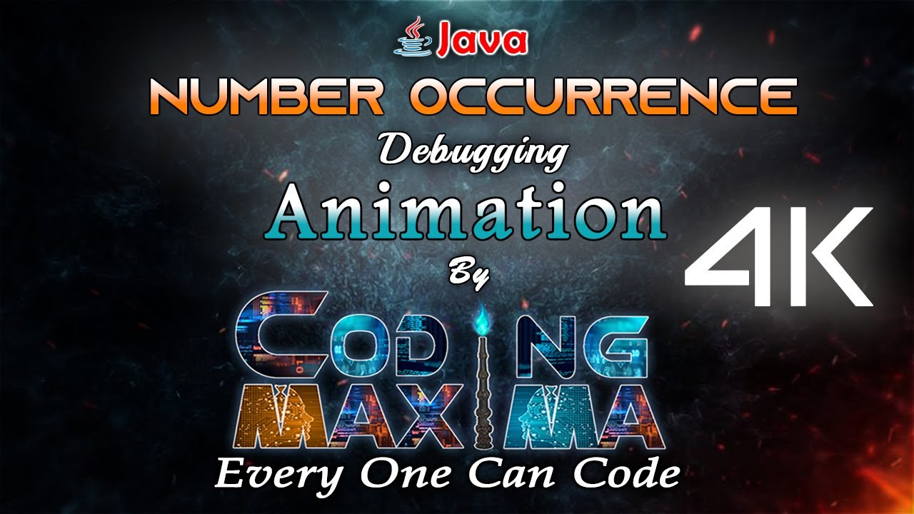 Number Occurrence in Hash Map | 4K HD | Hash Map in java | core java ...