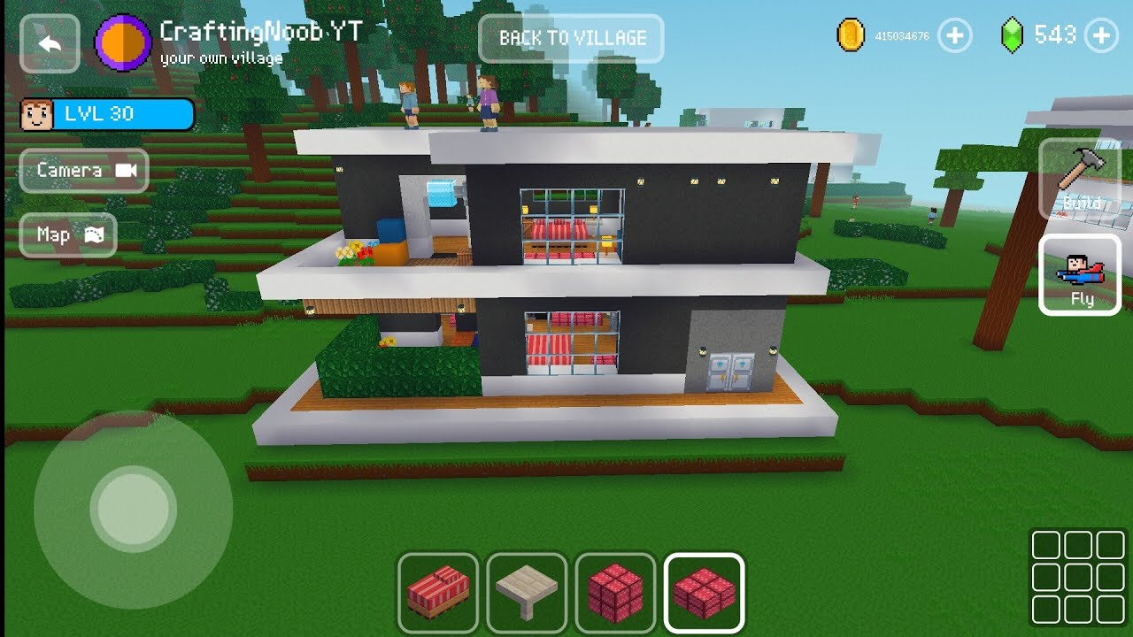 Small Modern house - Block Craft 3d: Building Game - YouTube