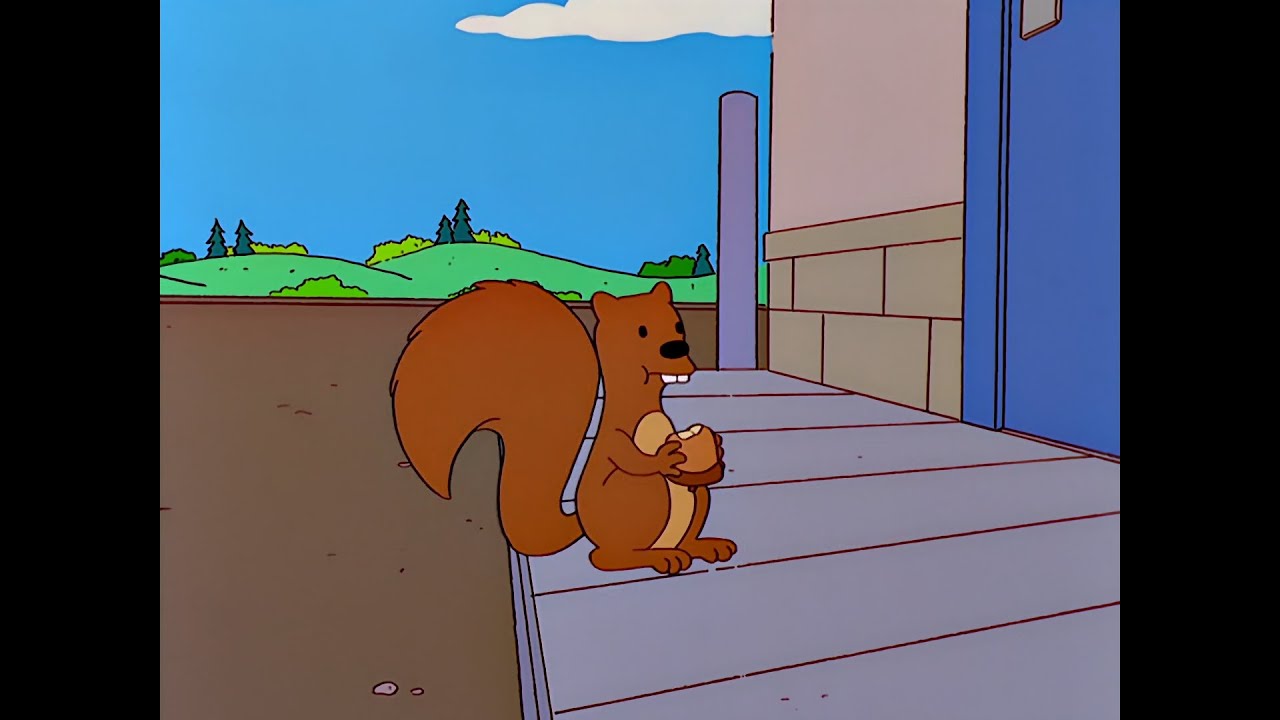The Simpsons - Hey, pay attention and stop looking at that squirrel ...