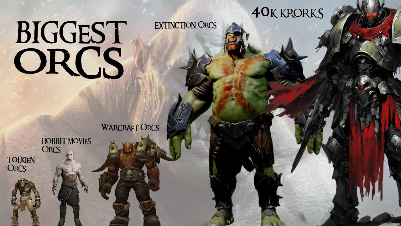 How Big are the Biggest Orcs in Fiction? - YouTube