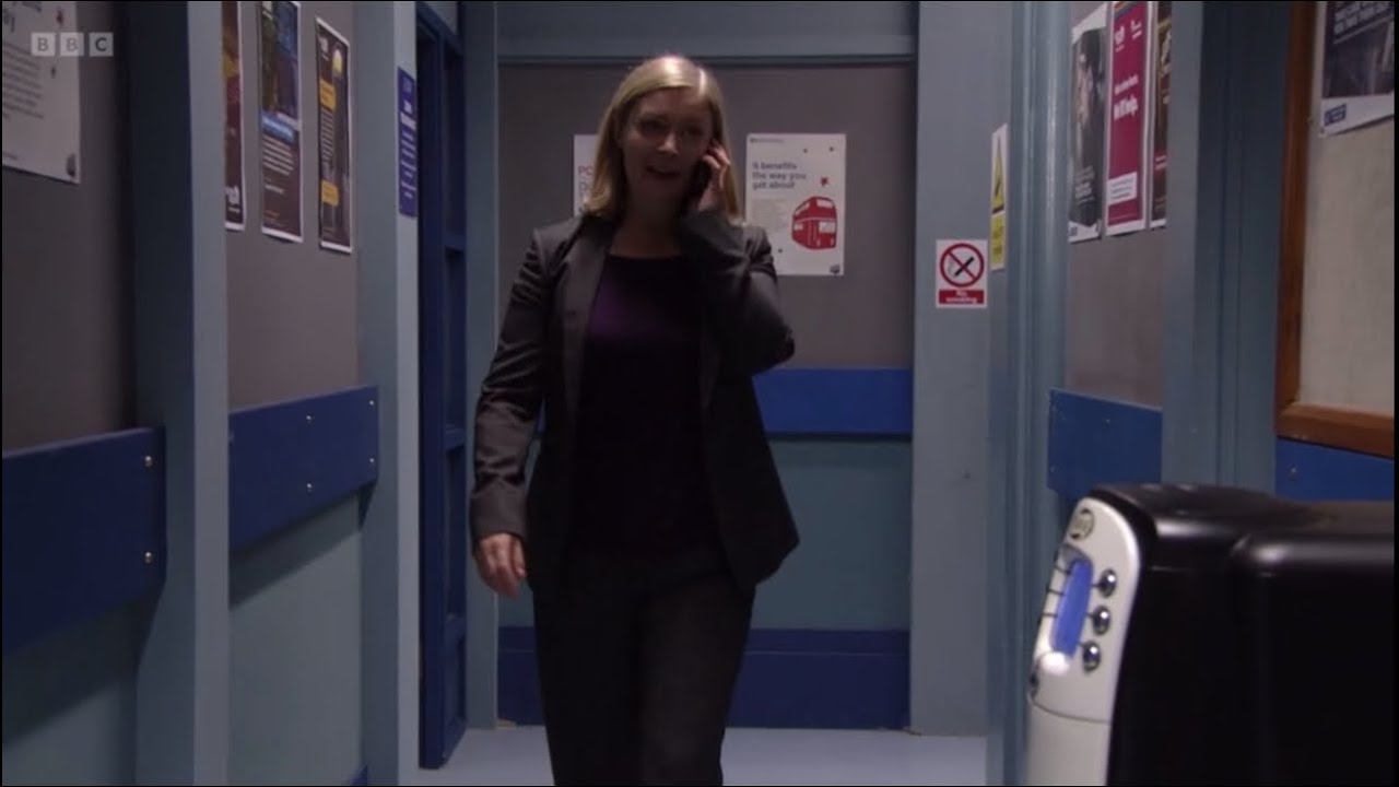 Eastenders Cindy jr looks around the square as Keeble tells Cameron ...