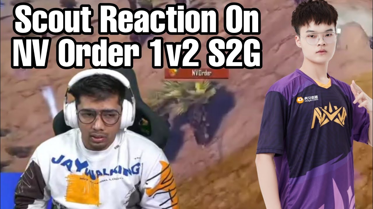 Scout Reaction On NV Order 1v2 S2G In PMGC GRAND FINALS 2021 - YouTube