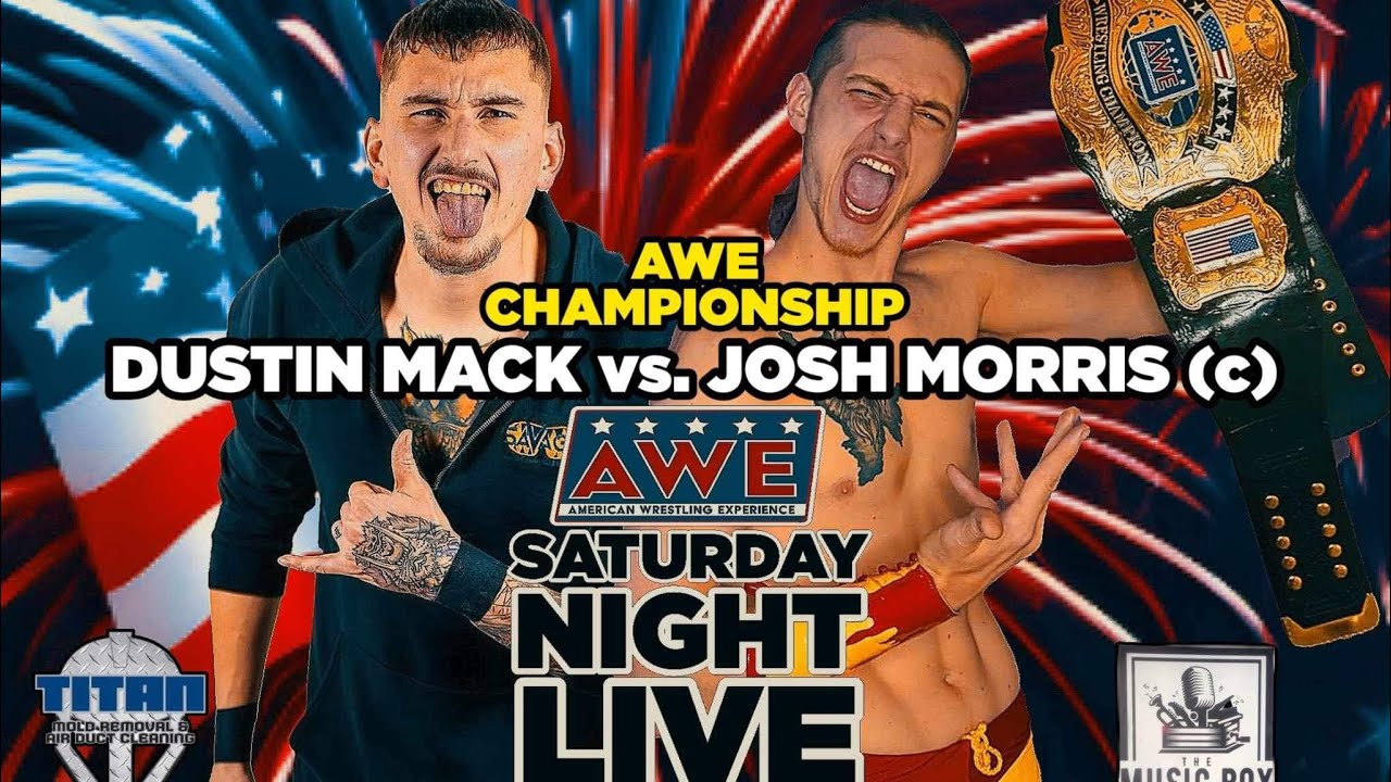 SAUCY Josh Morris w/ Dobson vs Dustin Mack - AWE CHAMPIONSHIP - YouTube