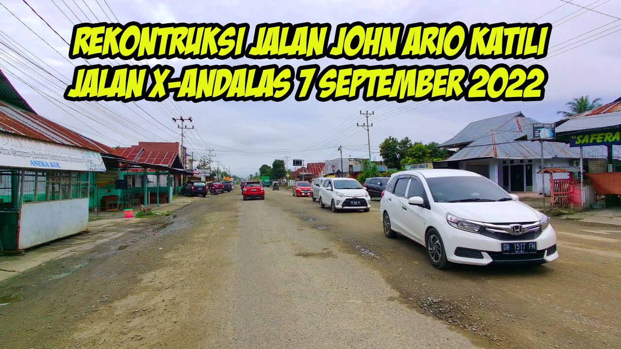 Situasi Pekerjaan Rekontruksi Jalan John Ario Katili Bulan September ...