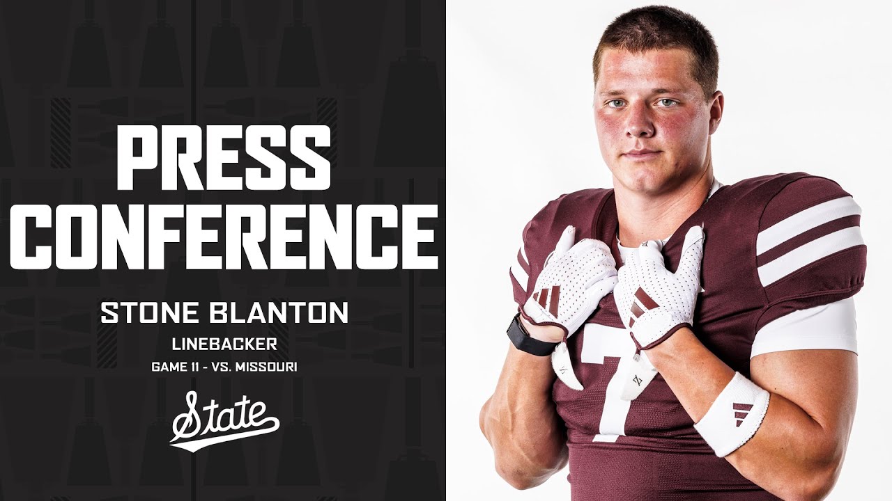 FOOTBALL | Stone Blanton - Game 11 Press Conference - YouTube
