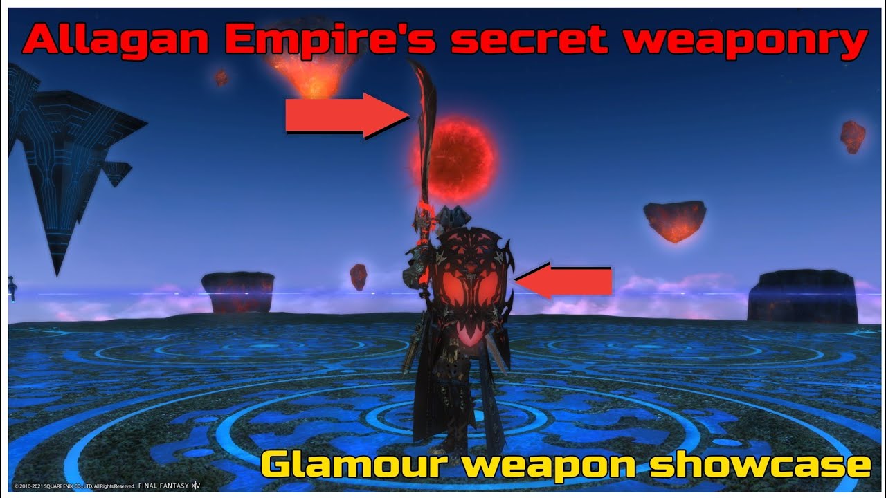 FFXIV High Allagan weapon glamour showcase - YouTube