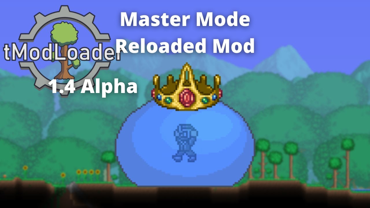 Terraria 1.4 Mod Alpha || Master Mode Reloaded Mod King Slime - YouTube