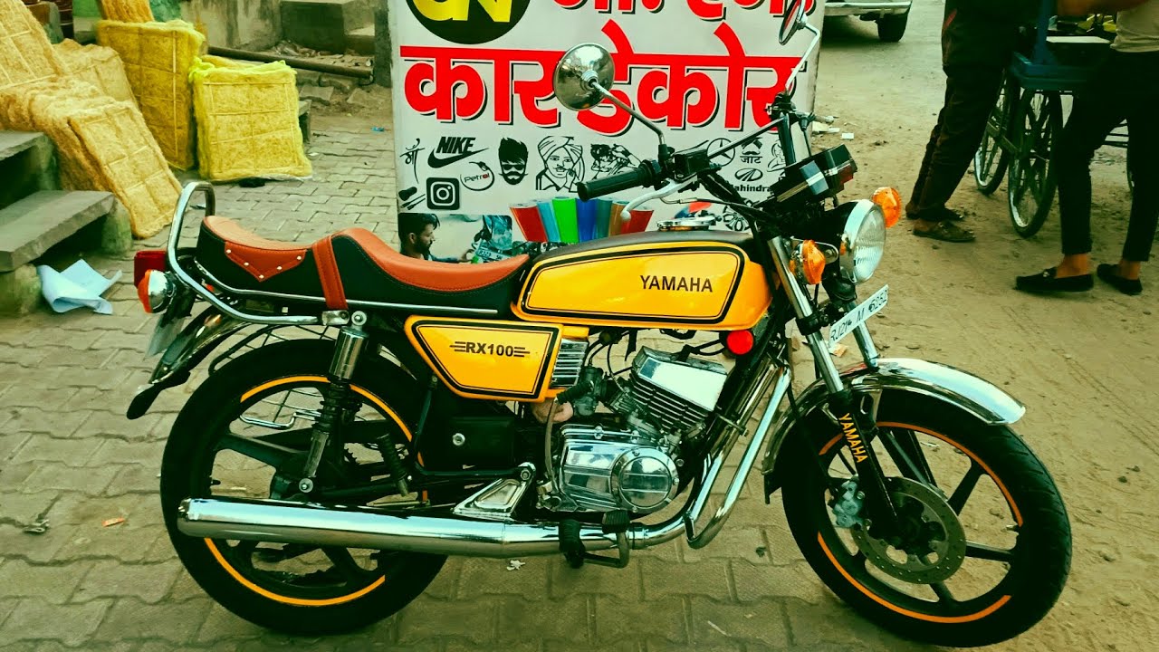 Yamaha RX 100 Modify ||Bike Radium Sticker Modification|| #youtube # ...