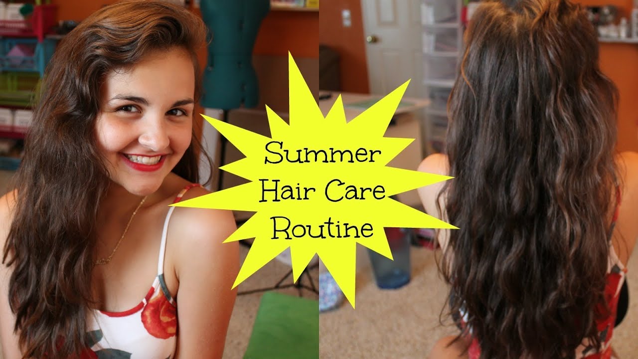 Summer Hair Care Routine - YouTube