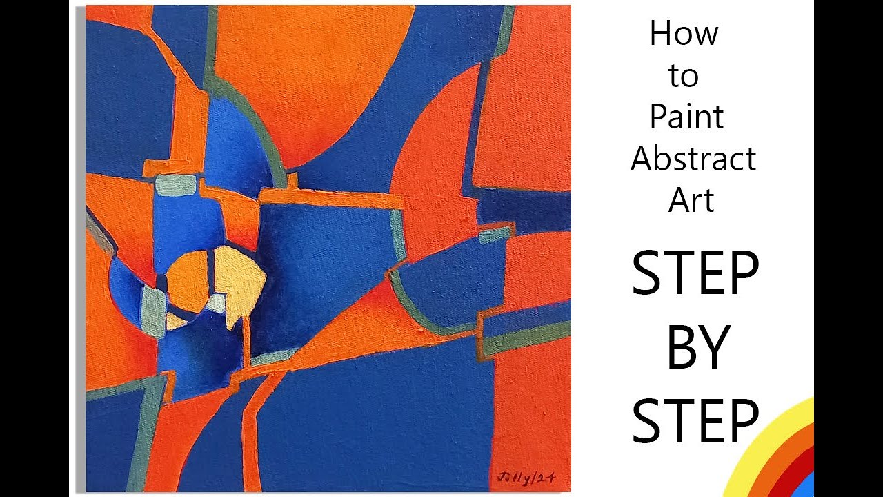 How to paint abstract art. Abstract acrylic painting.05 - YouTube