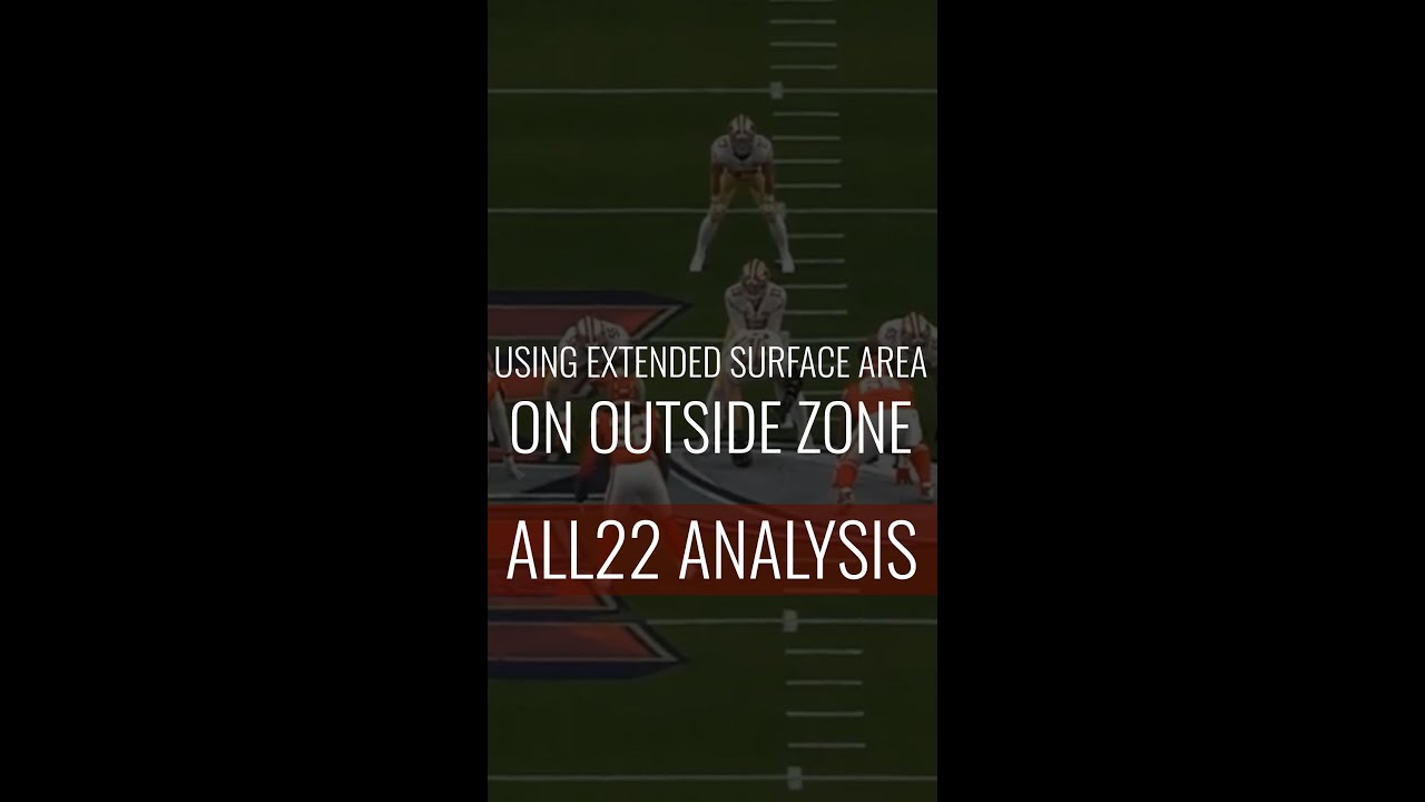 All22 Analysis - Using Extended Surface Area on Outside Zone - YouTube