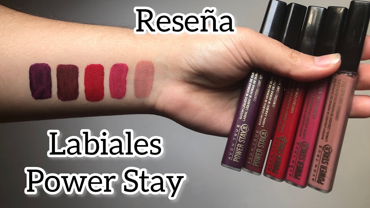 Reseña - Labiales Power Stay Avon - YouTube