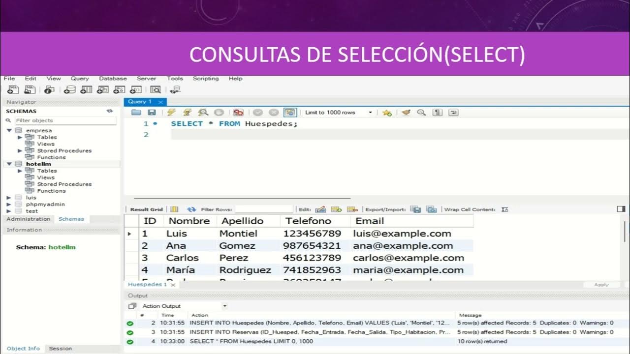 CREACIÓN DE UNA BASE DE DATOS EN MYSQL WORKBENCH - YouTube