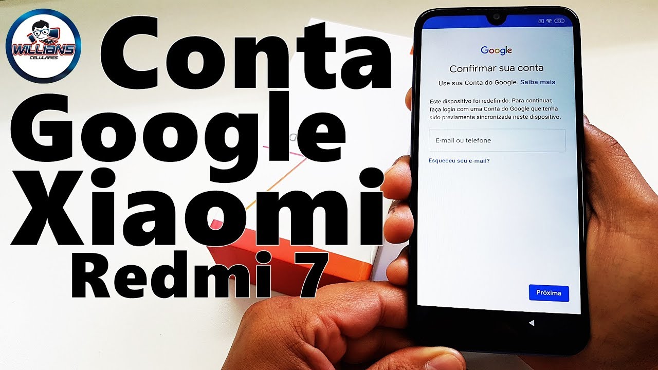 Conta Google Xiaomi Redmi 7 MIUI 10, Desbloquear, Restaurar - YouTube