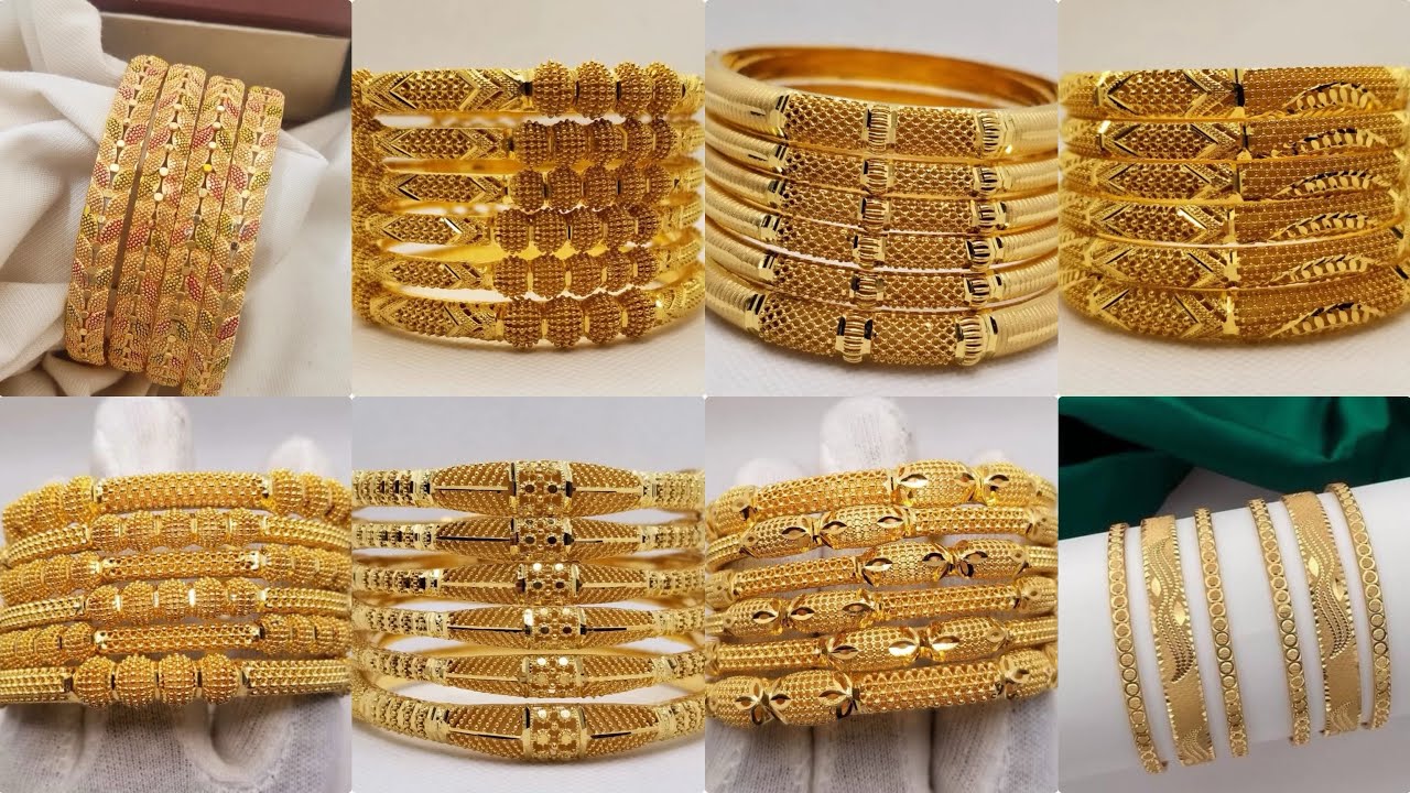 Beautiful gold bangles new design for bridal latest design ...
