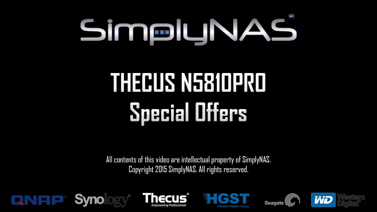 Thecus N5810 PRO Offers from SimplyNAS - YouTube