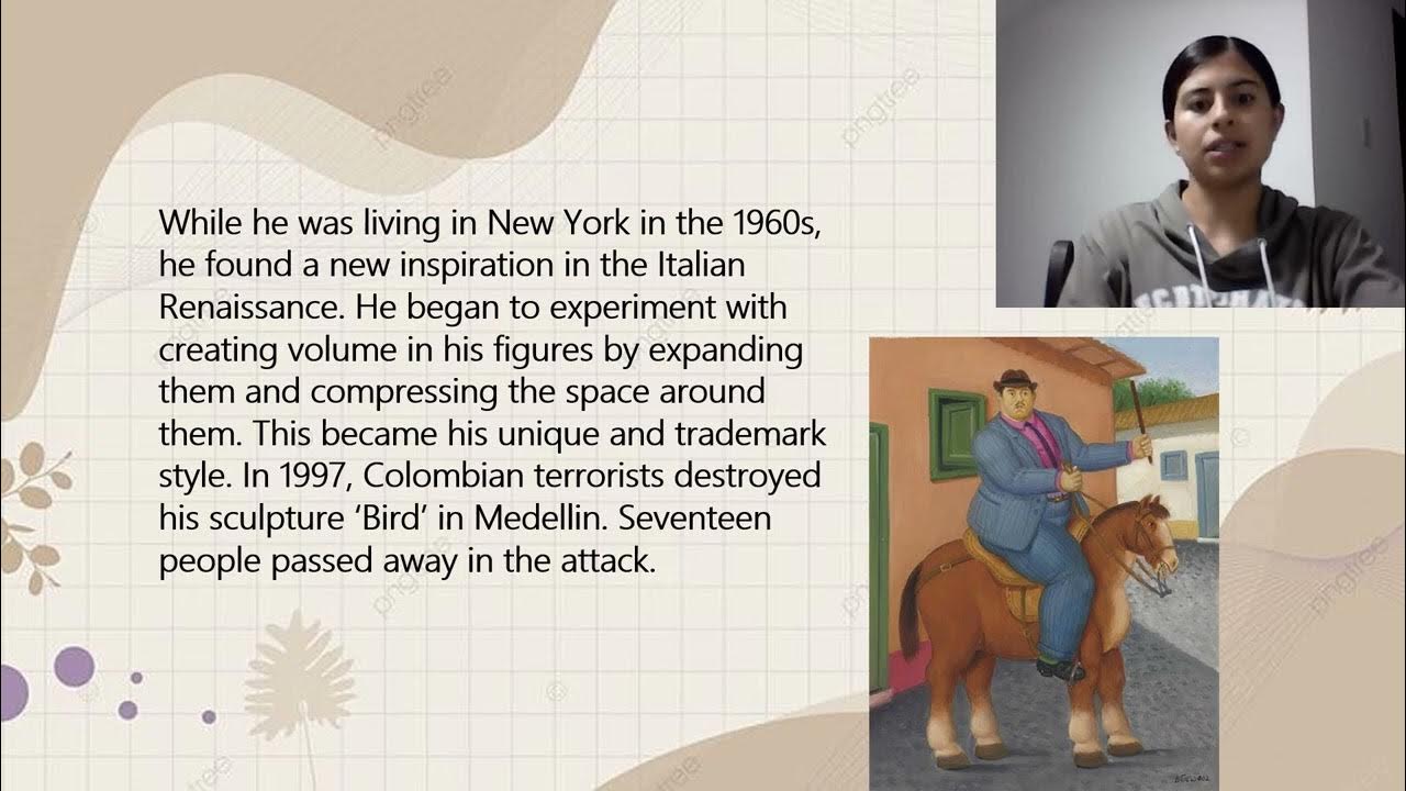 Biography Fernando Botero group 44 Delgado Monica - YouTube