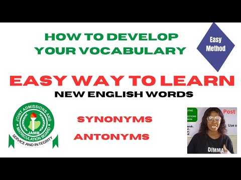How to Develop Your English Vocabulary. How to Learn new English Word ...