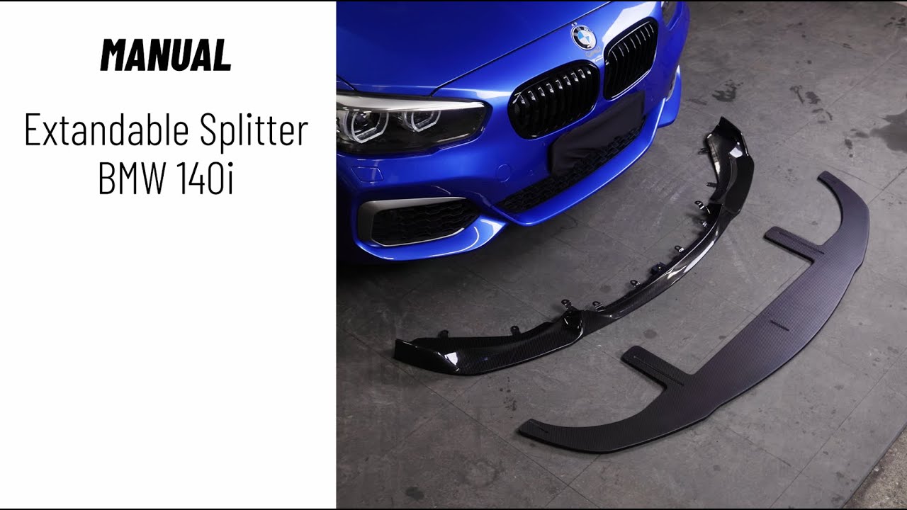 SPEED - Chassis Mounted Splitter BMW F20/F21 Manual - YouTube