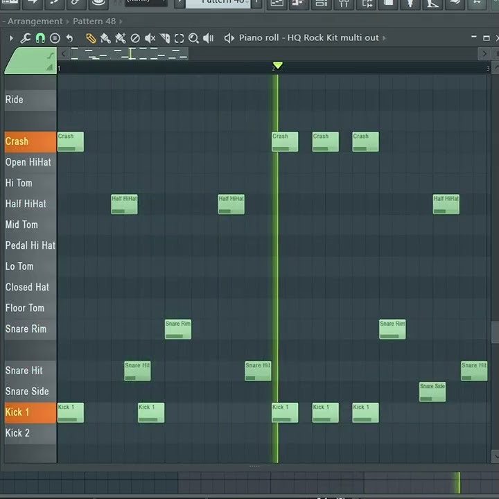 drum beat royalty free rock 120 BPM with midi screenrecording better audio - YouTube
