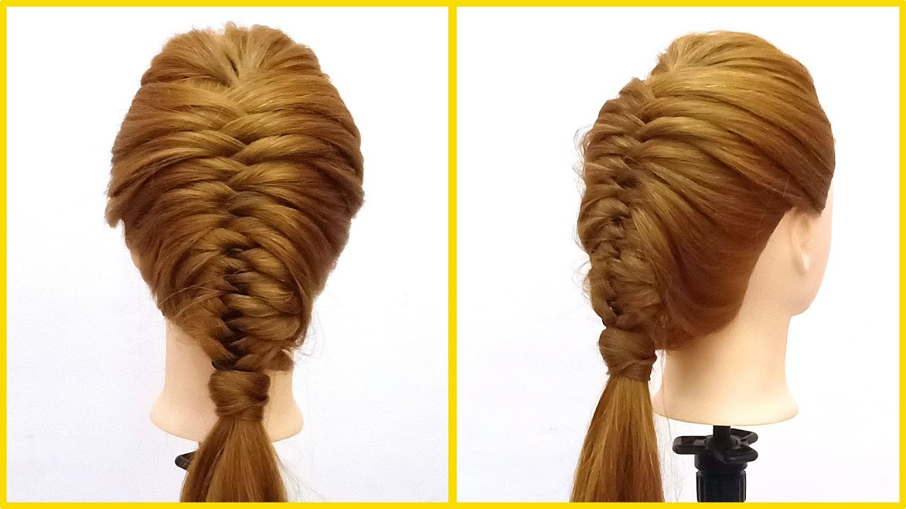 basic french braid hairstyle | hairstyle for beginners | french braid ...