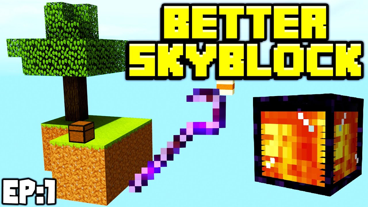 {Better Skyblock} A New Beggining! Ep:1 (Better Skyblock AddonPack) Minecraft Bedrock - YouTube