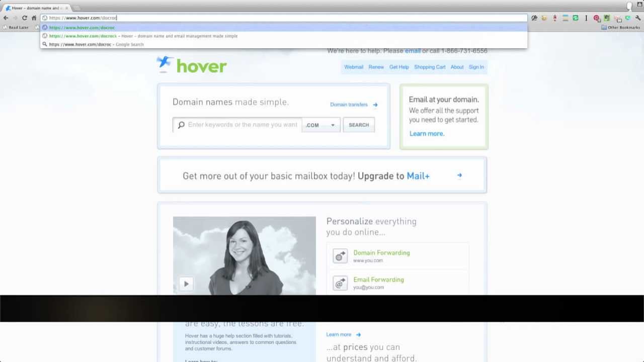 How to Register Domains with *Hover.com* - YouTube