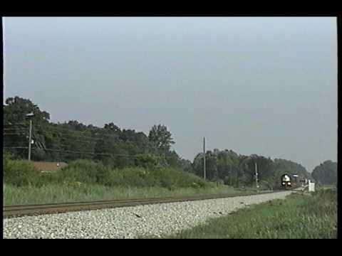 NS GP49 #4604 leads NS #117 at Aragon, Georgia - 6/13/99 - YouTube