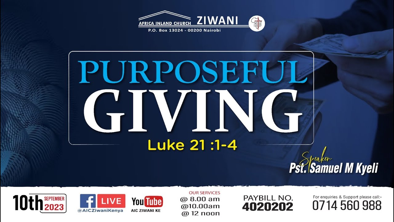 PURPOSEFUL GIVING - YouTube